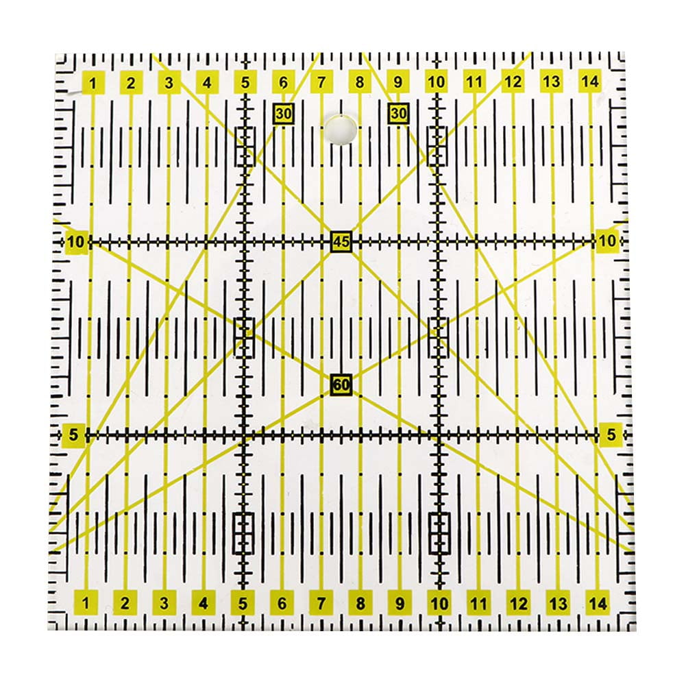 DIY Acrylic Sewing Rulers Measure Quilting Tool Square Ruler Cutting ...