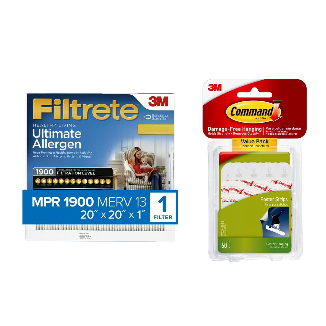 DIY Air Purifier Bundle with 1 Filtrete 20x20x1 Healthy Living Air ...