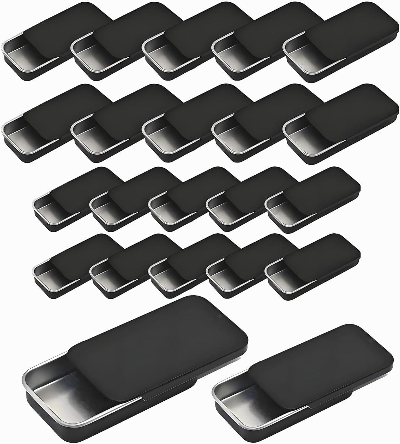 DIY Alcohol Push-Pull Box Small Metal Box With Slider Lid-20 Pcs Cookie ...