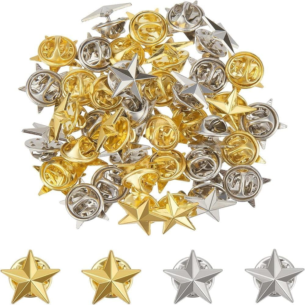 DIY Alloy Star Badge Lapel Pin Alloy Lapel Pin Brooches Badge Military ...