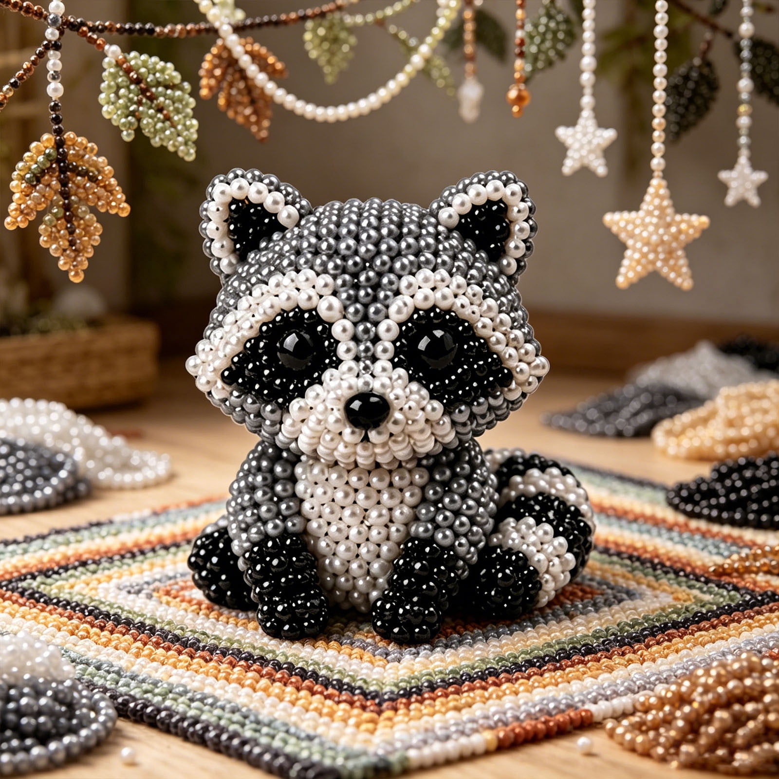 DIY Animal Beading Kit, Cute 3D Animal Bead Craft Set with Colorful ...