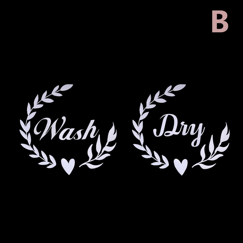 DIY Apartment Removable Ornaments Washing Machine Home Decor Wall ...