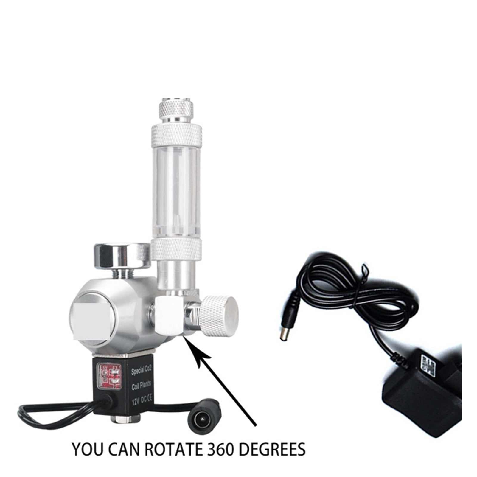 DIY Aquarium CO2 Regulator, 360° Fine-tuning Valve Bubble Counter ...