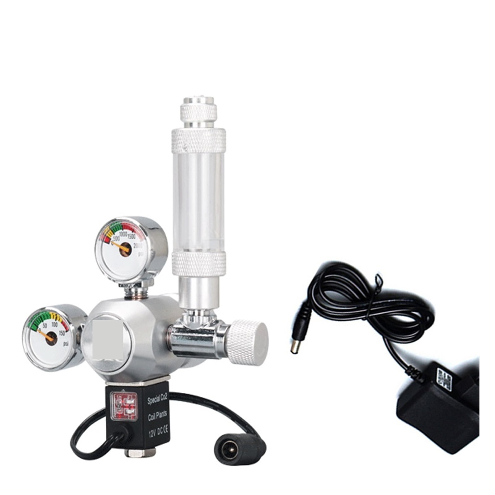 DIY Aquarium CO2 Regulator, 360° Fine-tuning Valve Bubble Counter Solenoid Valve Kit, Carbon ...