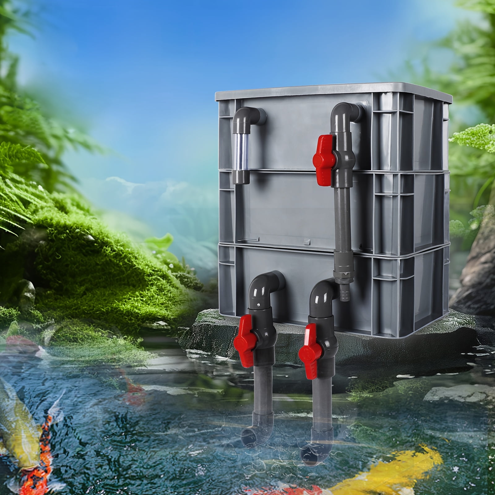 DIY Aquarium Filter Box 3 Layer Waterfall Filtration For Turtle Tanks ...