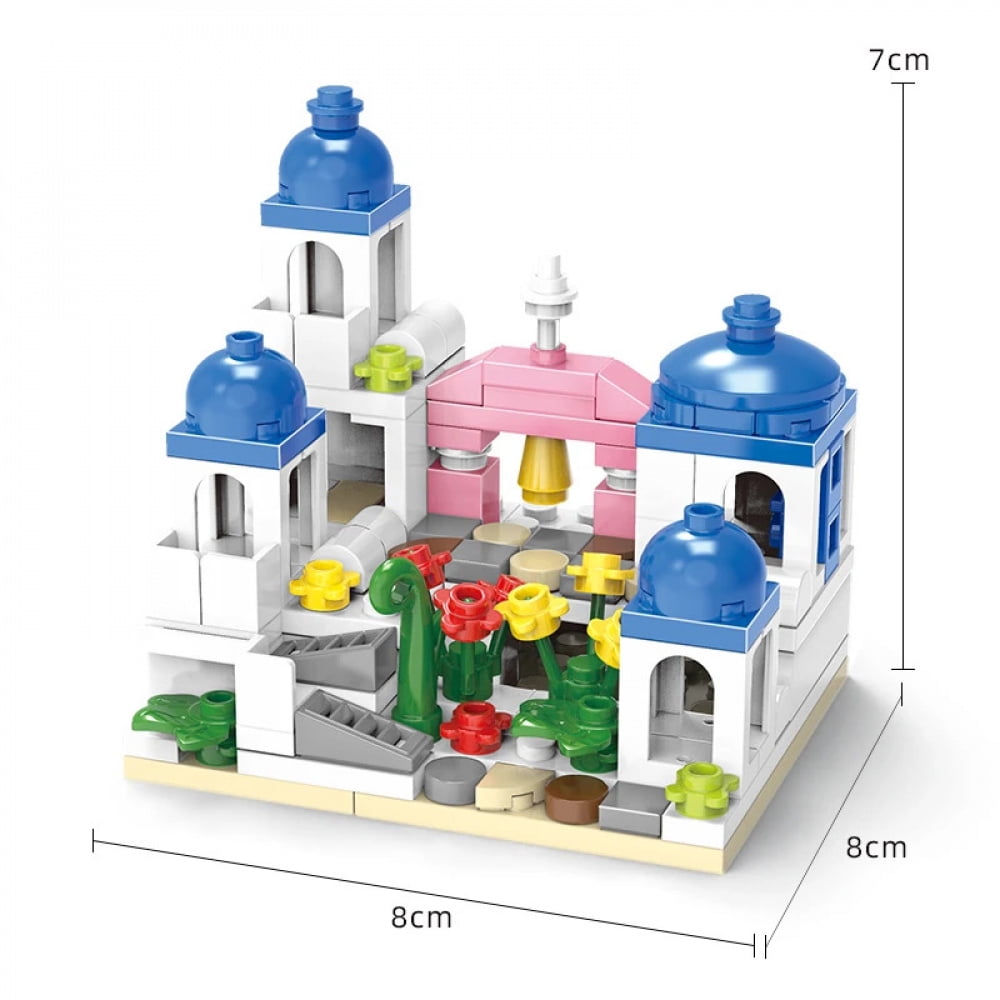 DIY Architecture Castle Lighthouse Street View House Building Blocks ...