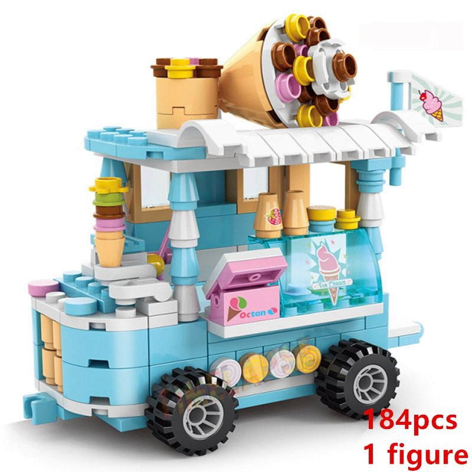 DIY Architecture Store Street View Food House Building Blocks Kit Girls ...