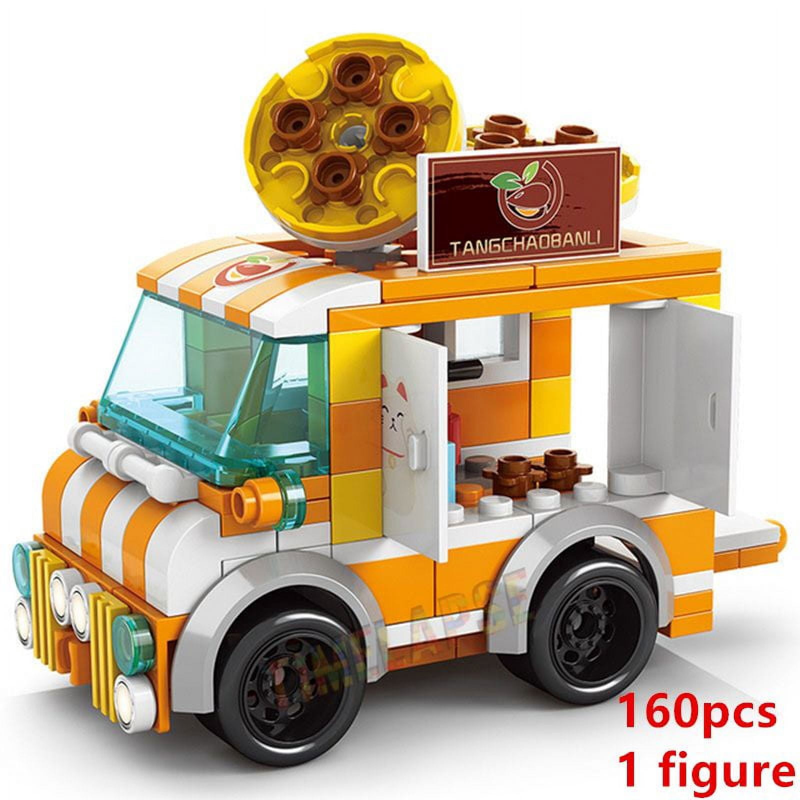 DIY Architecture Store Street View Food House Building Blocks Kit Girls ...