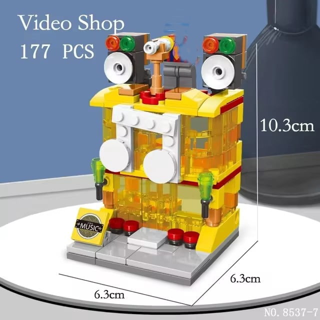 DIY Architecture Store Street View Food House Building Blocks Kit Girls ...