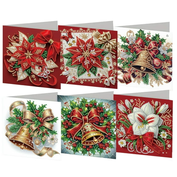 DIY Art Painting Greeting Cards 6pcs Diamon D Arts Cards 3D Art ...