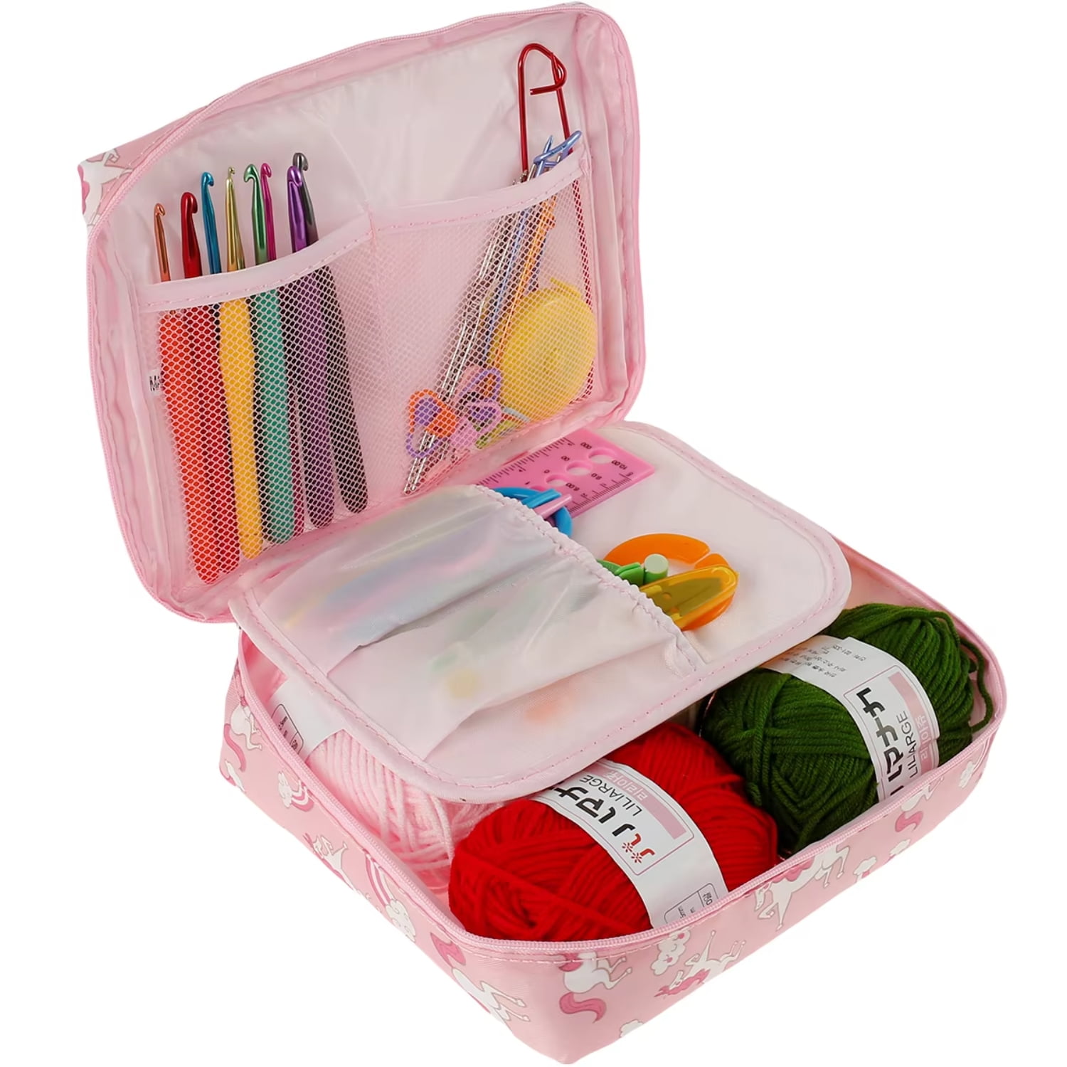 DIY Arts and Crafts Knitting Starter Kit with Complete Crochet Hook Set ...