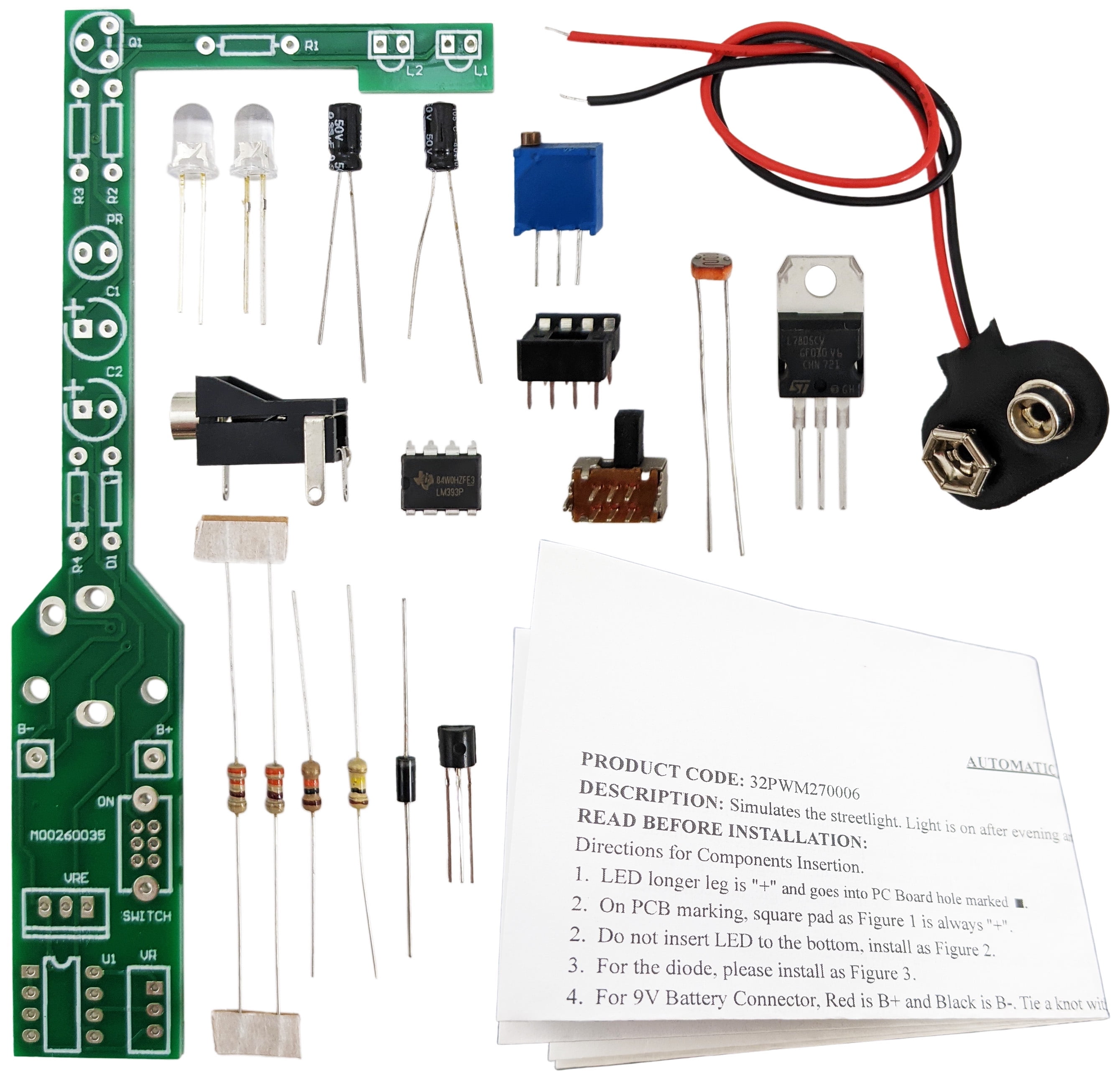 DIY Automatic Street Light Soldering Practice Kit - Walmart.com