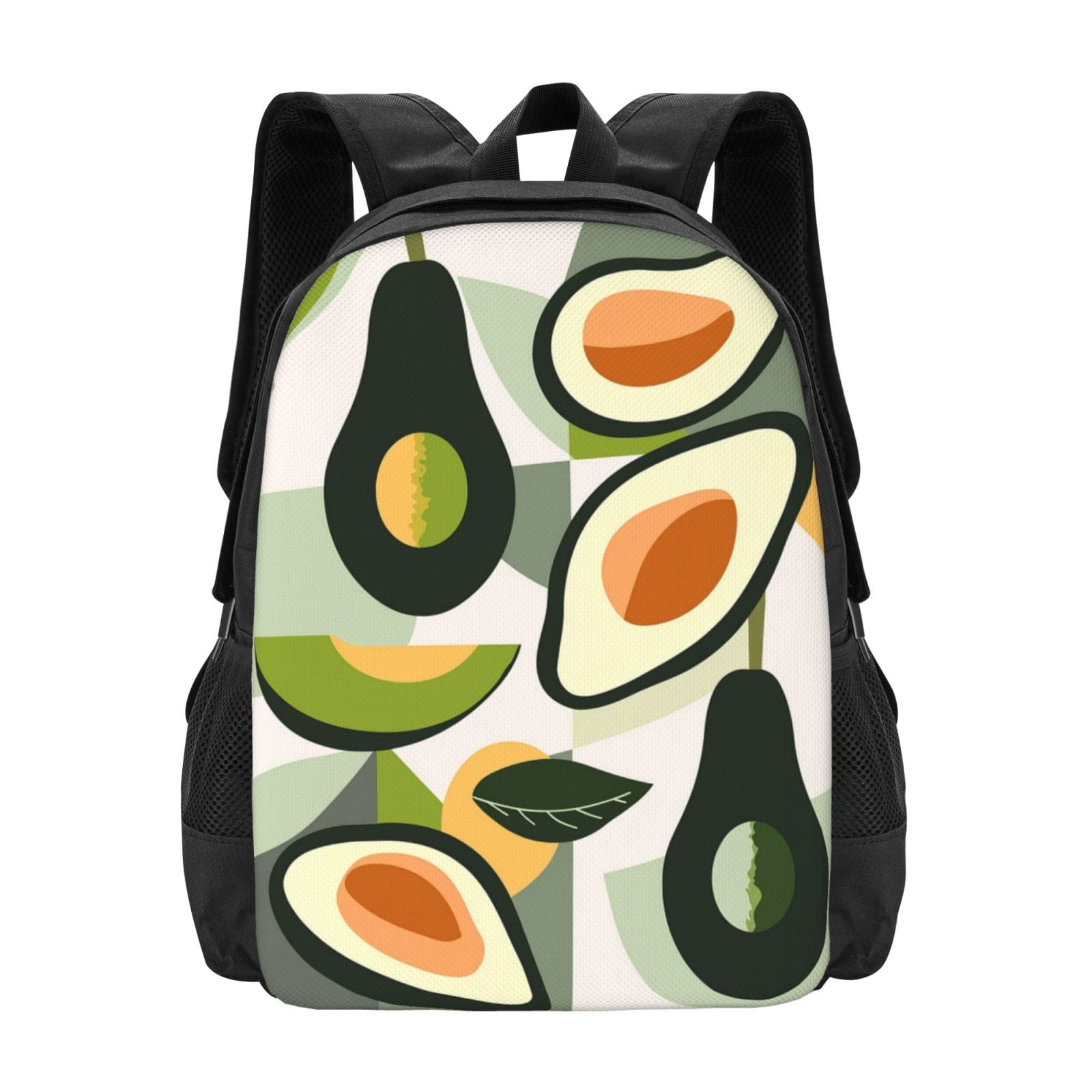 DIY Avocado Decor Backpack Lightweight Casual Backpacks Fashion Printed ...