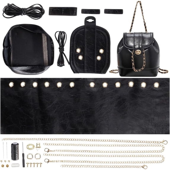 DIY Backpack Making Kit PU Leather Crossbody Bag DIY Kit for Women ...
