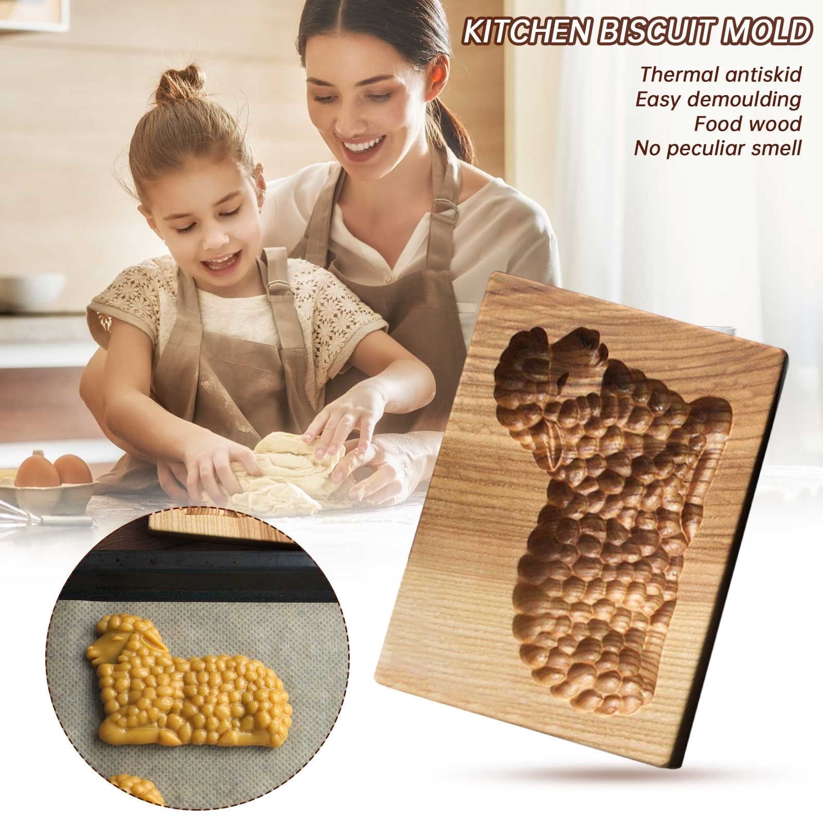 DIY Baking Moulds Wooden Cookie Embossing Craft Decorative Tools for ...