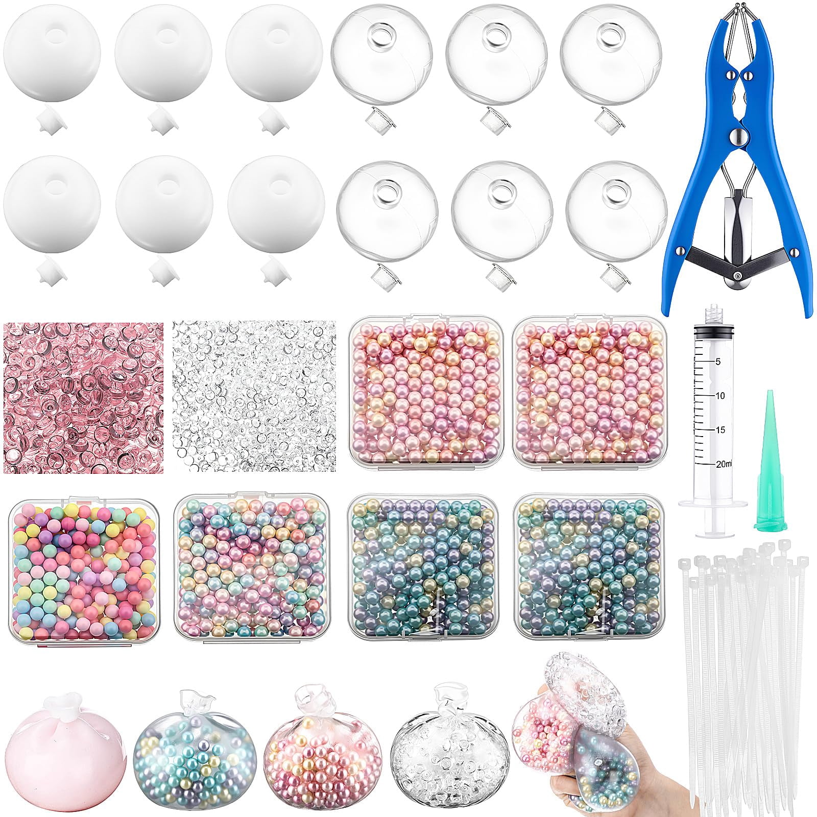DIY Ball Making Kit Multicolored A 12 Count Craft and Stress Relief Set ...