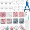 DIY Ball Making Kit Multicolored A 12 Count Craft and Stress Relief Set ...