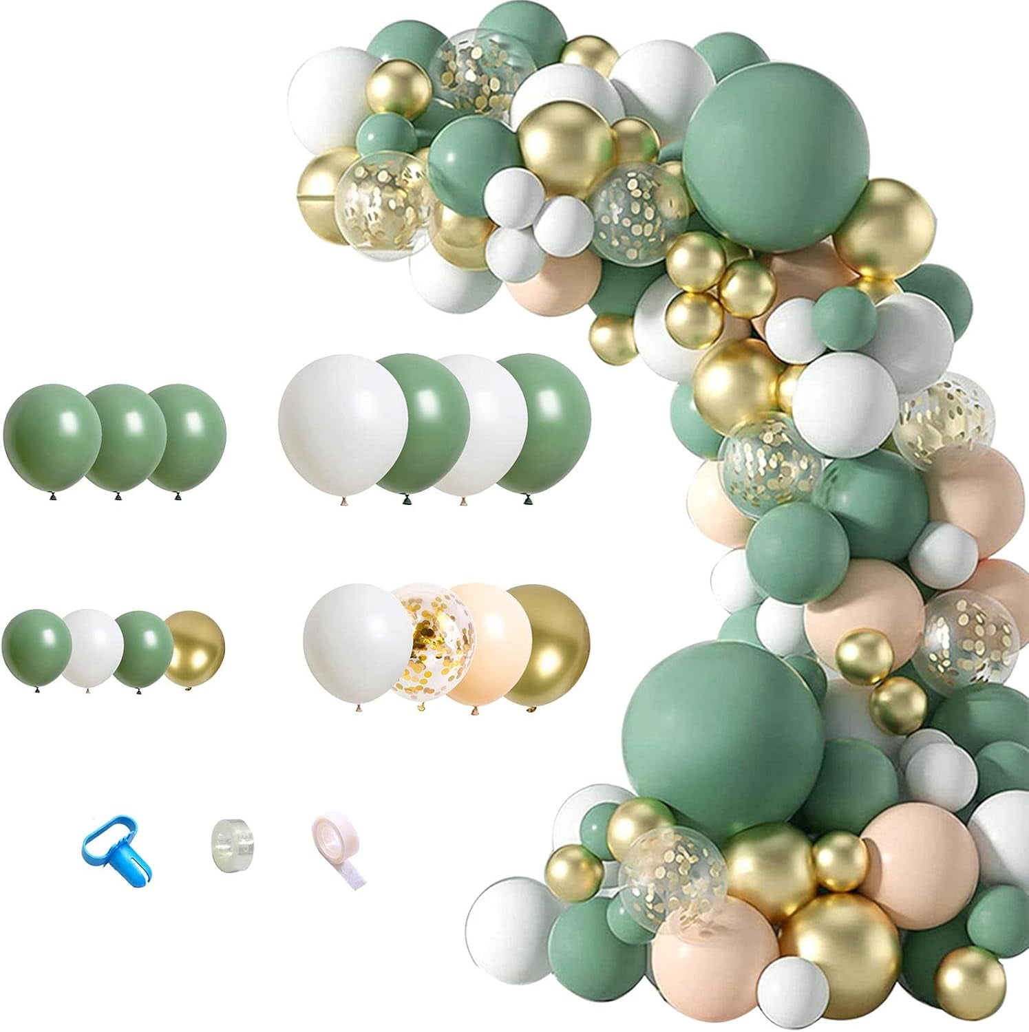 DIY Balloon Arch & Garland Kit, 113Pcs Party Balloons Decoration Set ...