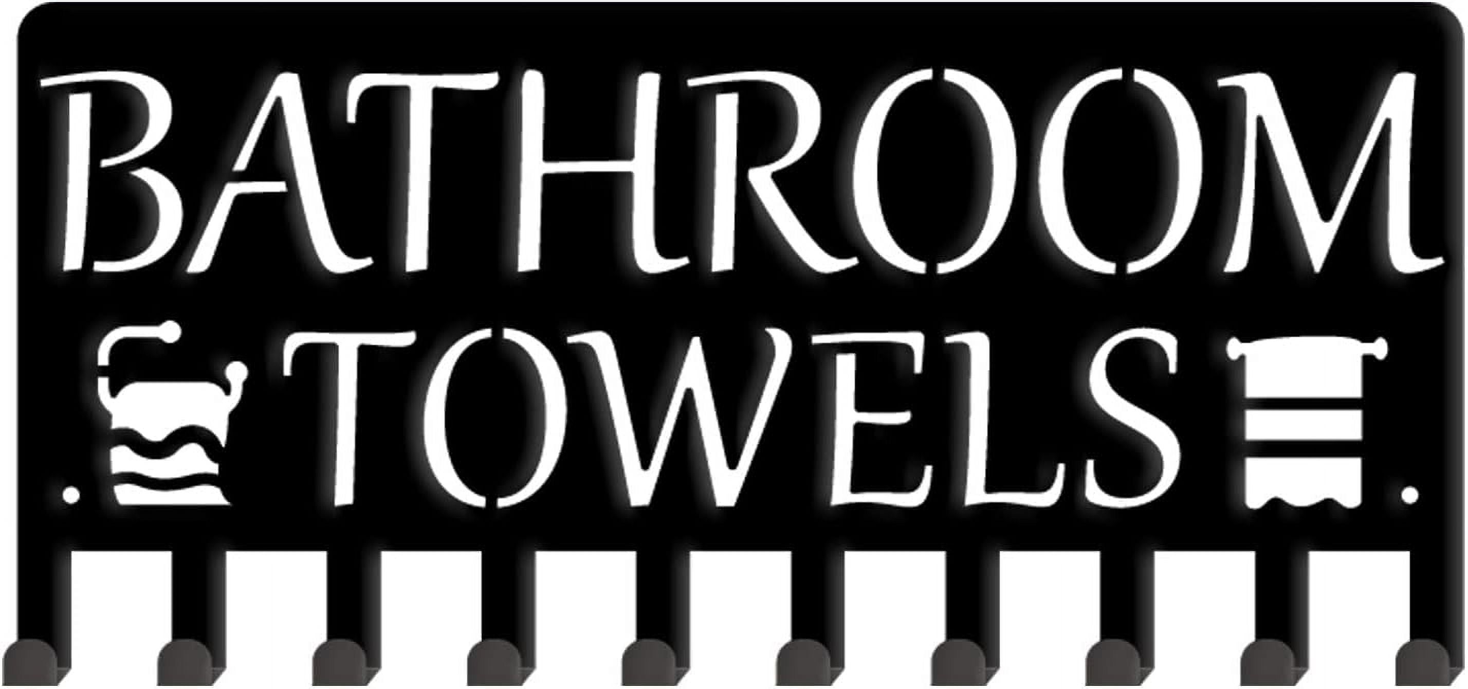 DIY Bathroom Towel Holder Bathroom Towels 10 Hooks Racks for Bathroom ...