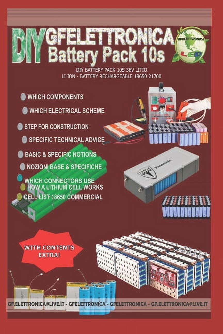 DIY Battery Pack 10s 36v Litio - Li Ion - Battery Rechargeable 18650 ...