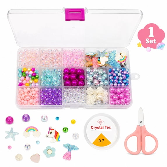 Bracelet Craft Maker: DIY Bead Jewelry Making Kit for Kids, Girls ...