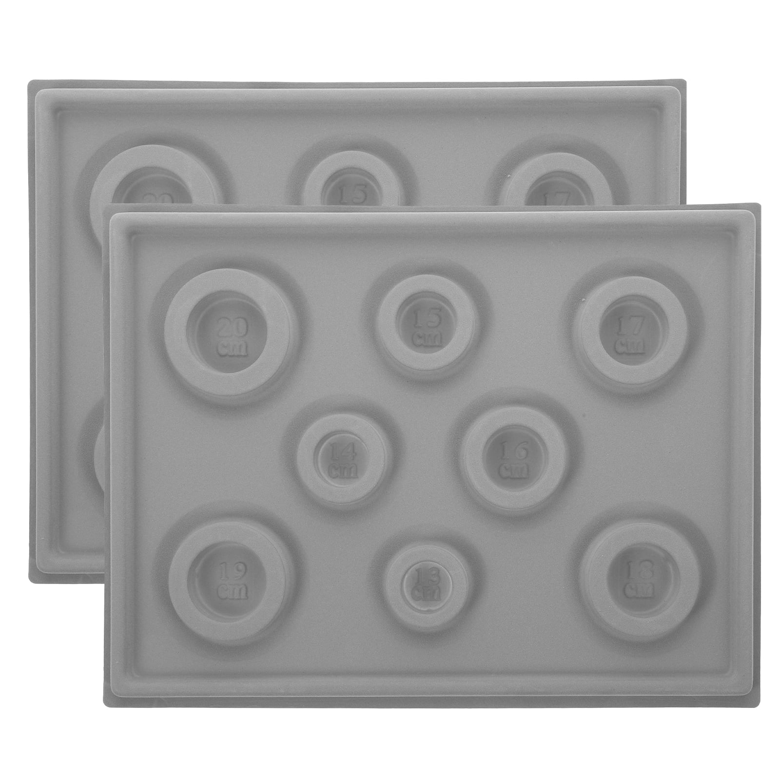 DIY Beading Design Plate for Storage Use Grey Plastic Bead Tray 2pcs ...