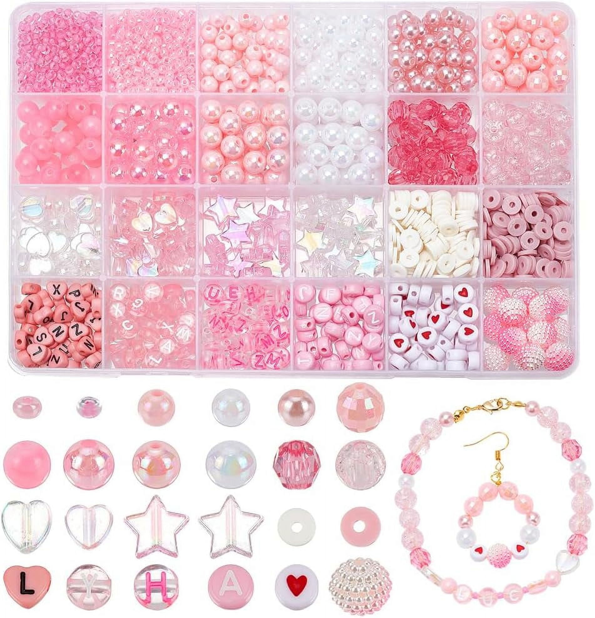 DIY Beads Jewelry Making Finding Kit Including Glass Seed & Acrylic ...