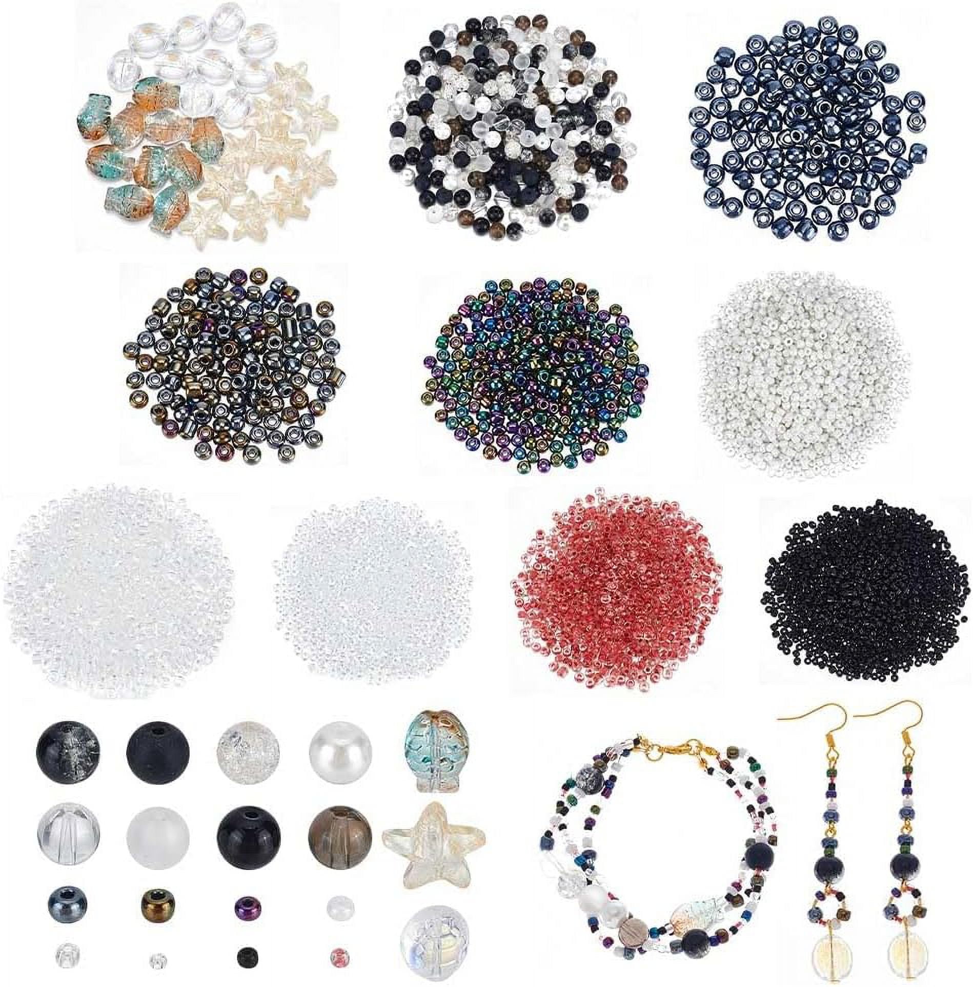 DIY Beads Jewelry Making Finding Kit Including Seed & Glass Beads Fish ...