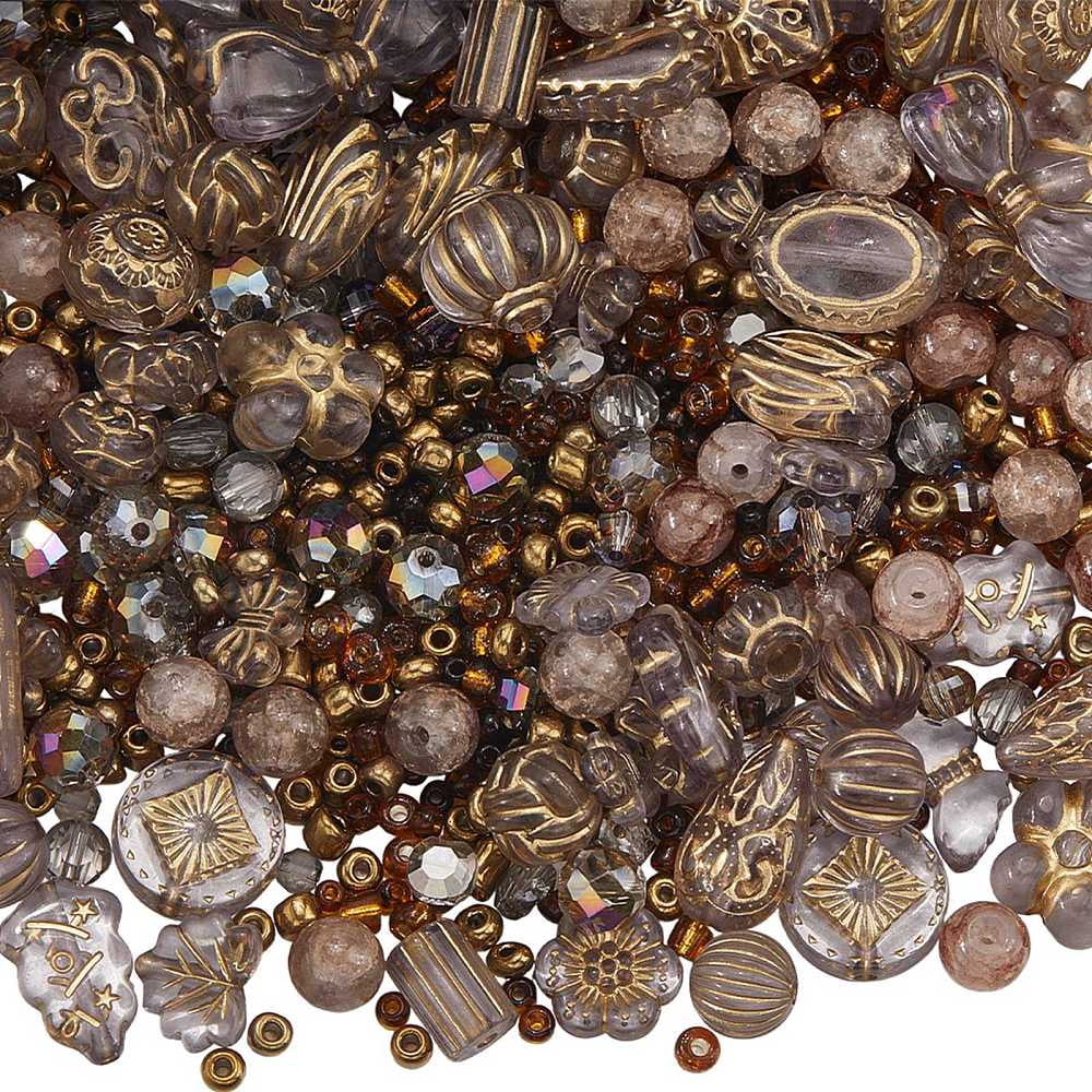 DIY Beads Kits including Acrylic Beads Glass Beads Camel 3~22.5x3~21x3 ...