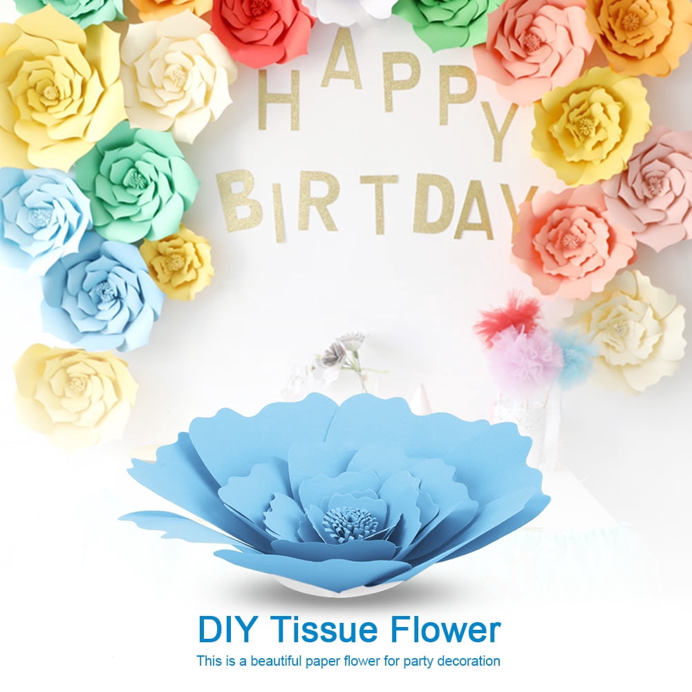 DIY Beautiful Tissue Paper Flower Decoration for Birthday Wedding Party ...