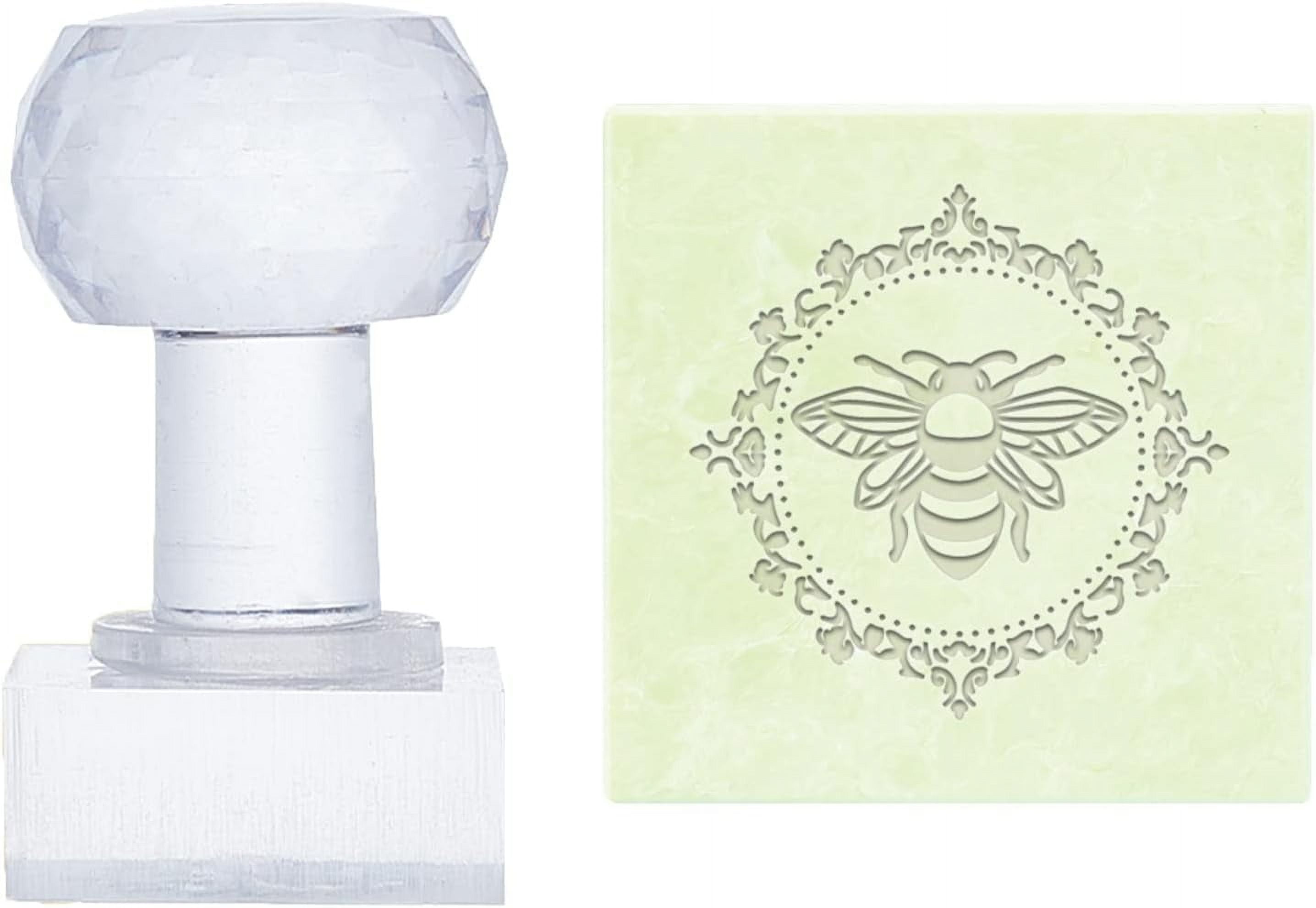 DIY Bee Acrylic Stamp Animal Soap Embossing Stamp Soap Stamp with ...