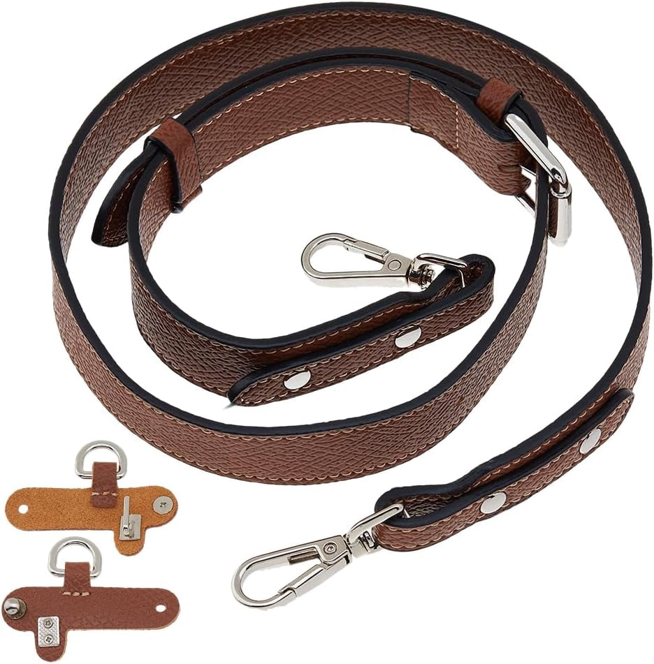 DIY Black Brown Leather Handbag Crossbody Shoulder Strap Replacement ...