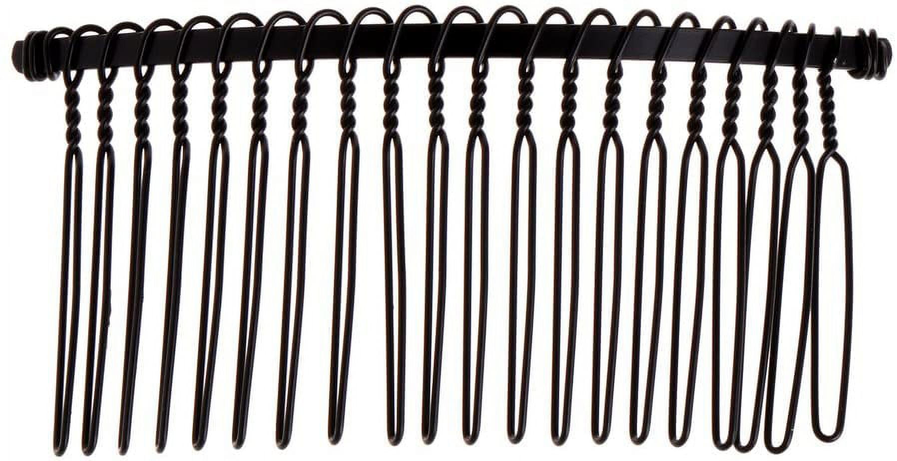 DIY Blank Metal Hair Clips Wedding Veil Side Comb 20 Teeth Bridal Hair ...