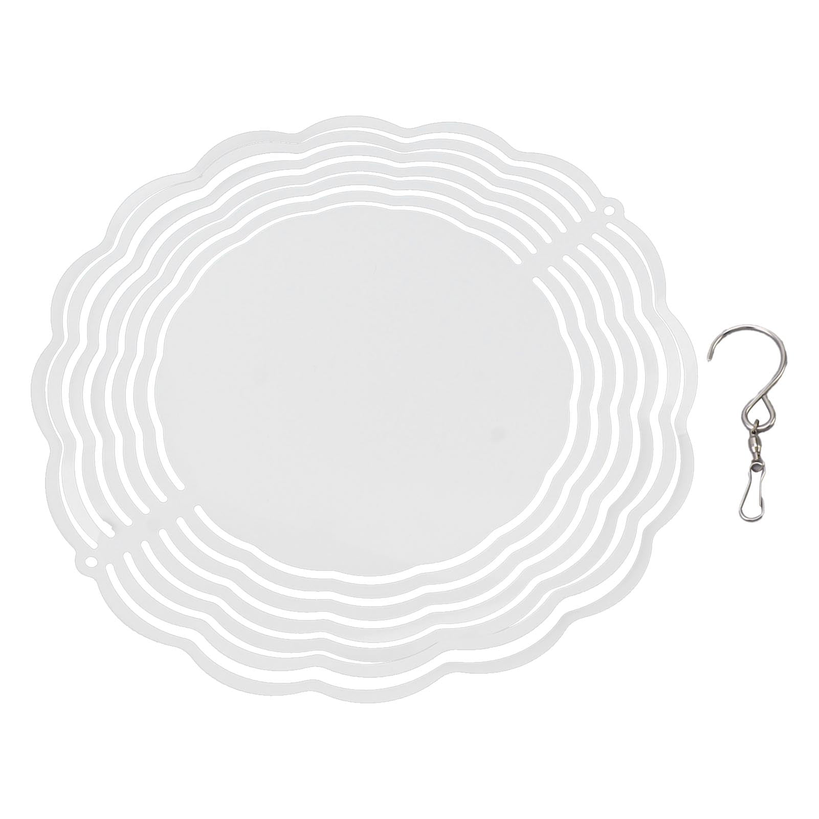 DIY Blank Sublimation Wind Chime, Aluminum Wind Turntable for Outdoor ...