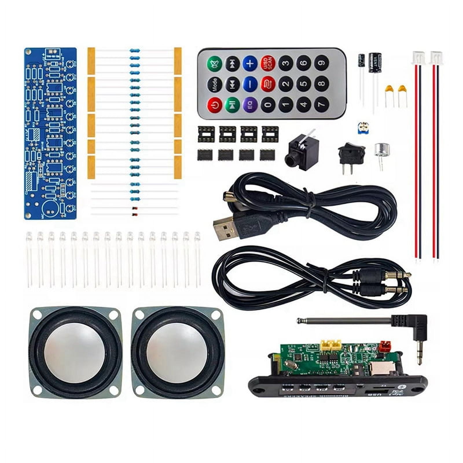 DIY Bluetooth Speaker Kit with FM Radio 85.7-108MHZ Soldering Project ...