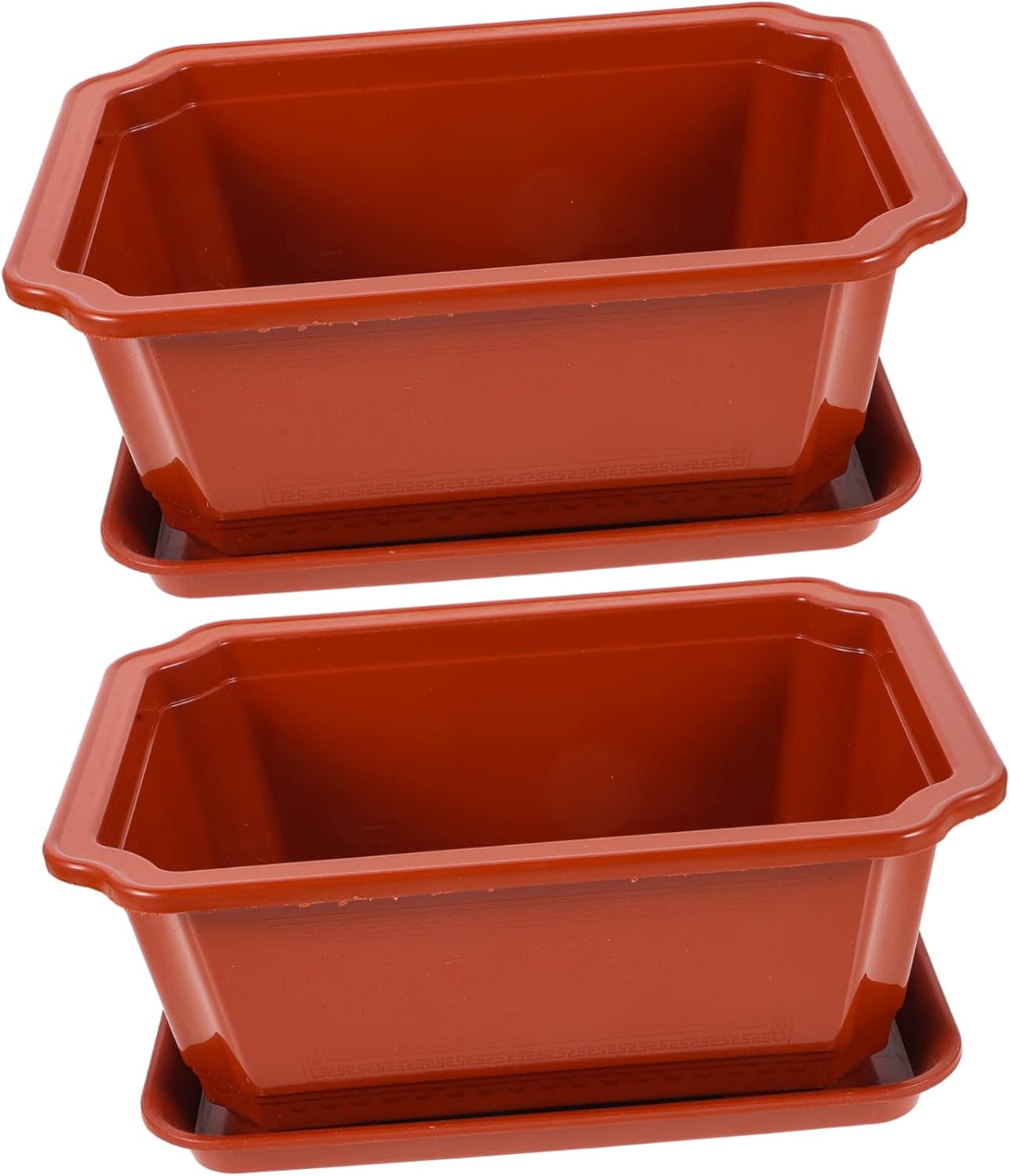 DIY Bonsai Planters with Trays Large Round Pots for Easy Drainage ...