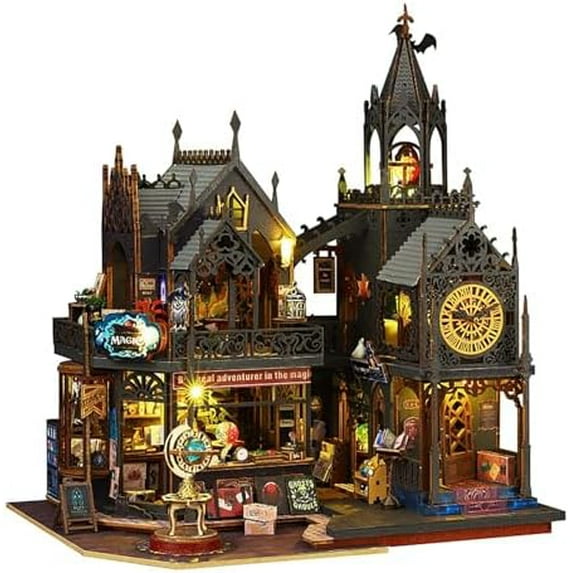 DIY Book Nook Kit - DIY Miniature Dolls House Kit with Furniture and ...