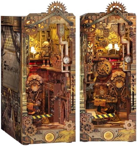 DIY Book Nook Kit - Miniature Dollhouse Kit 3D Wooden Puzzles Booknook ...