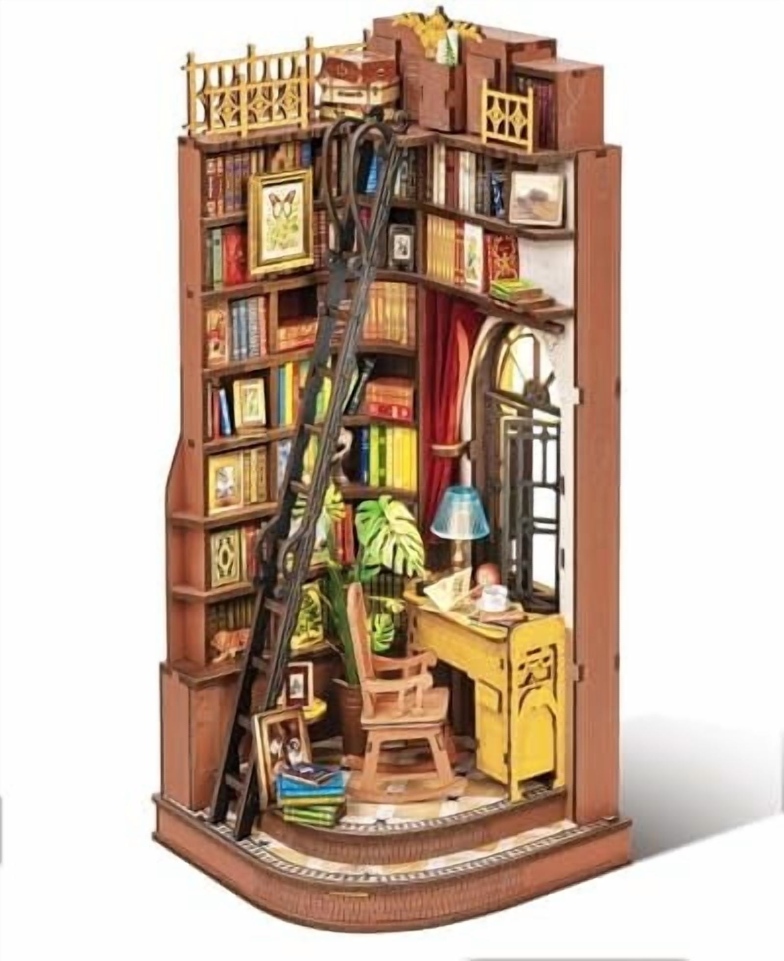 DIY Book Nook Kit Silent Corner Study, 3D Puzzles Creative British ...