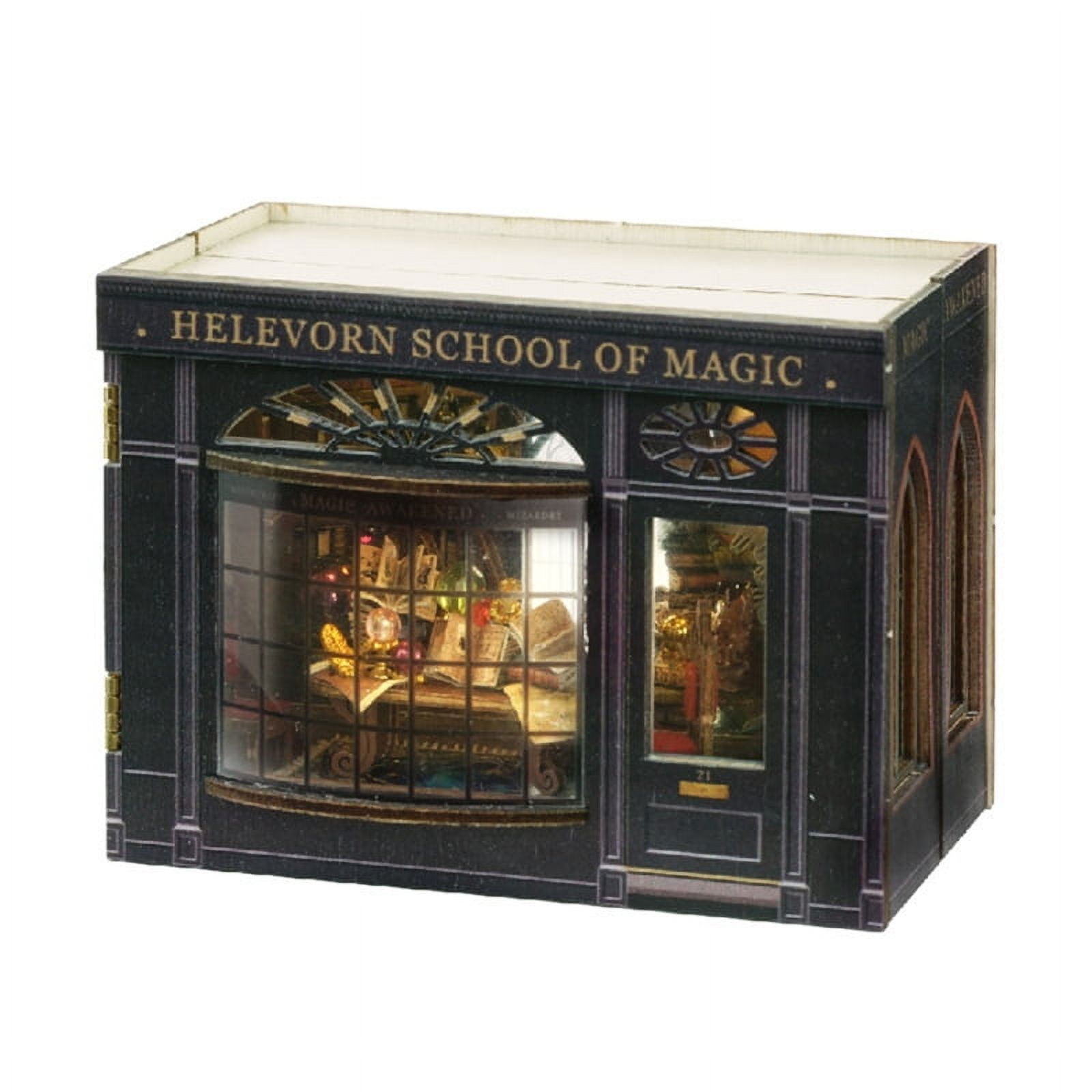DIY Book Nook Kit with 3D Puzzle Model Building Wooden Bookshelf ...