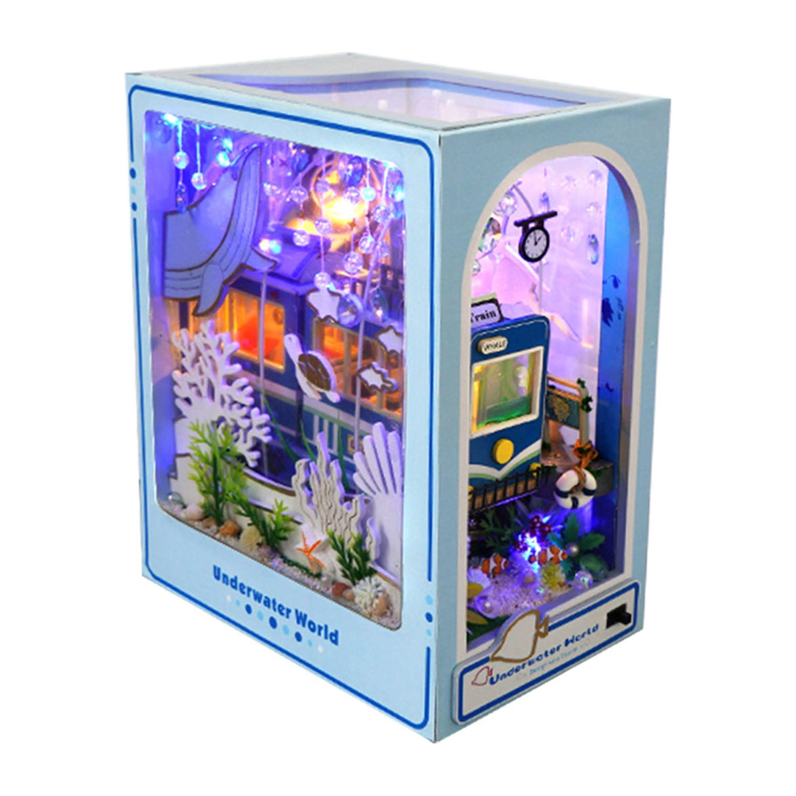 DIY Book Nook Miniature Kit For Bookshelf Insert Decor, 3D Wooden ...