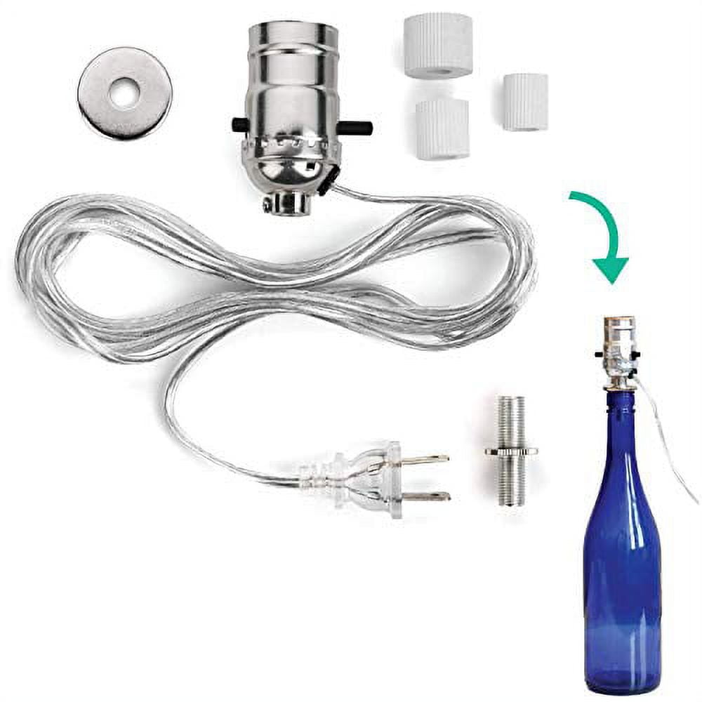 DIY Bottle Lamp Kit - Lamp Making Kits Allow You to Make a Wine Bottle ...
