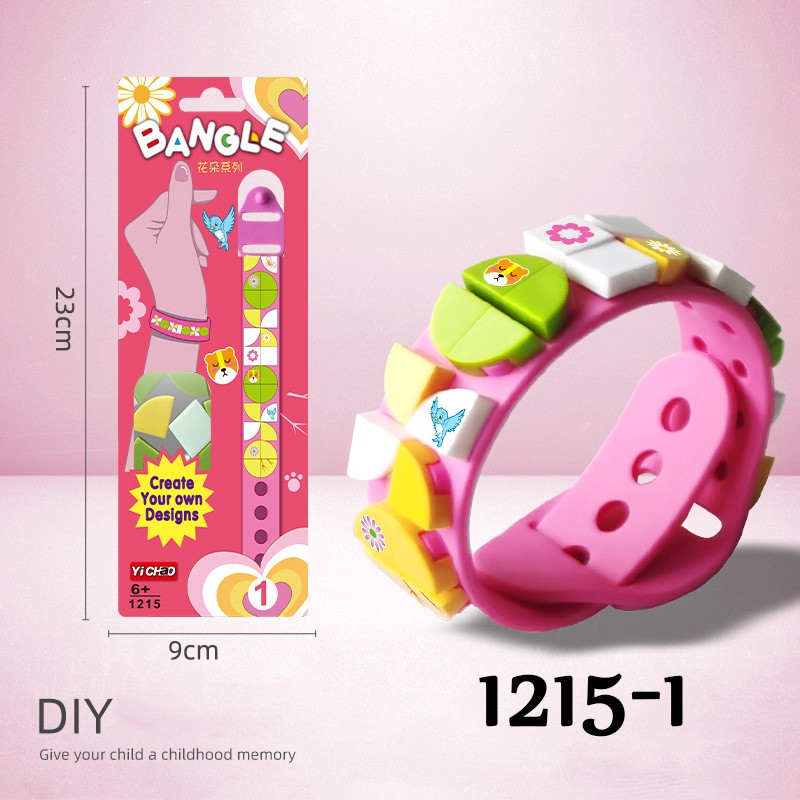 DIY Bracelet Wristband Creative Dots Bricks Kids Block Bracelet ...