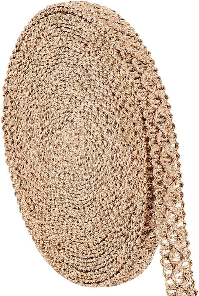 DIY Braided Burlap Ribbon 10m Gimp Braid Trim Lace Ribbon Rustic ...