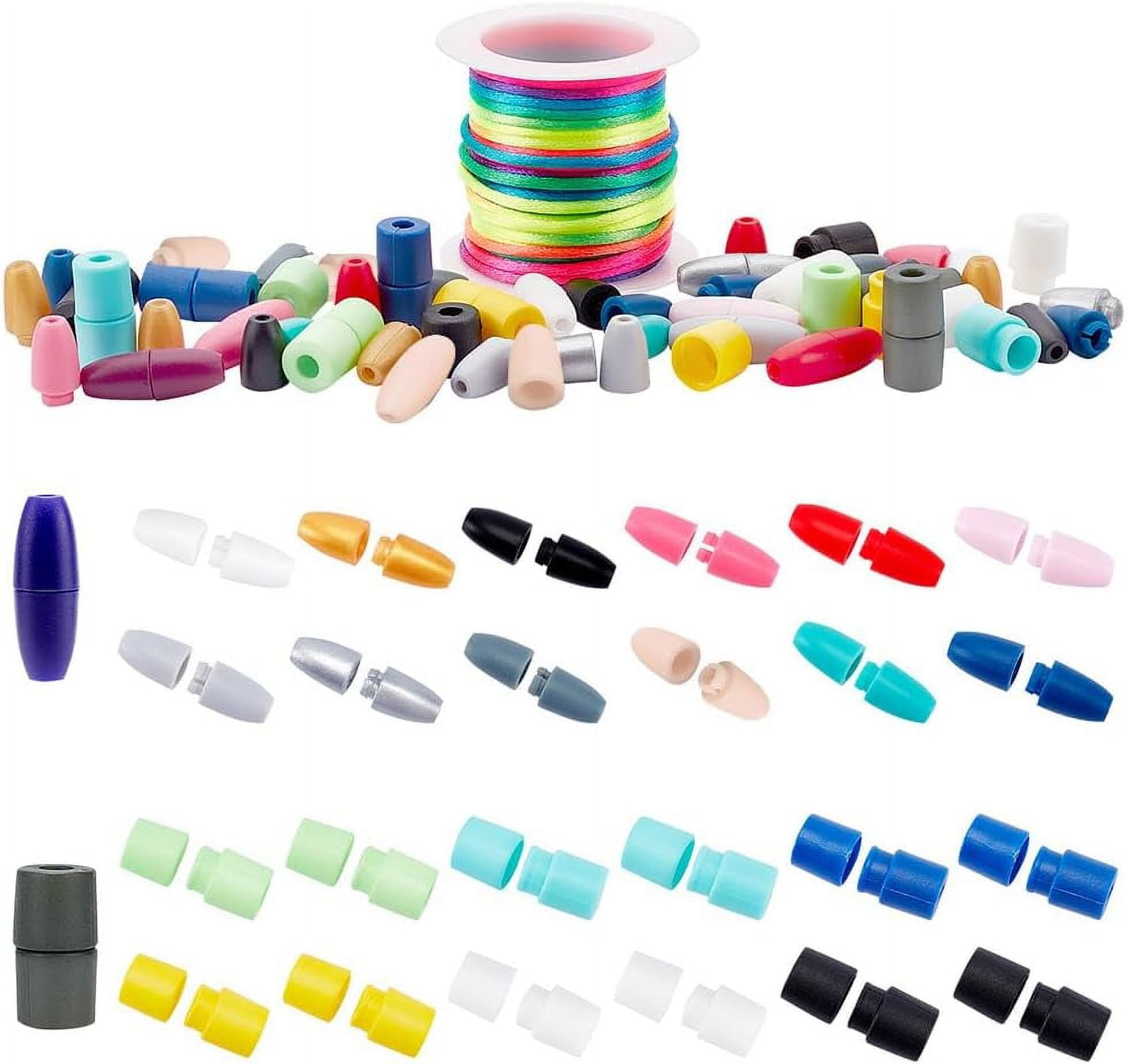 DIY Break Away Safety Clasp Buckle 40 Set 20 Styles Plastic Bead Barrel ...