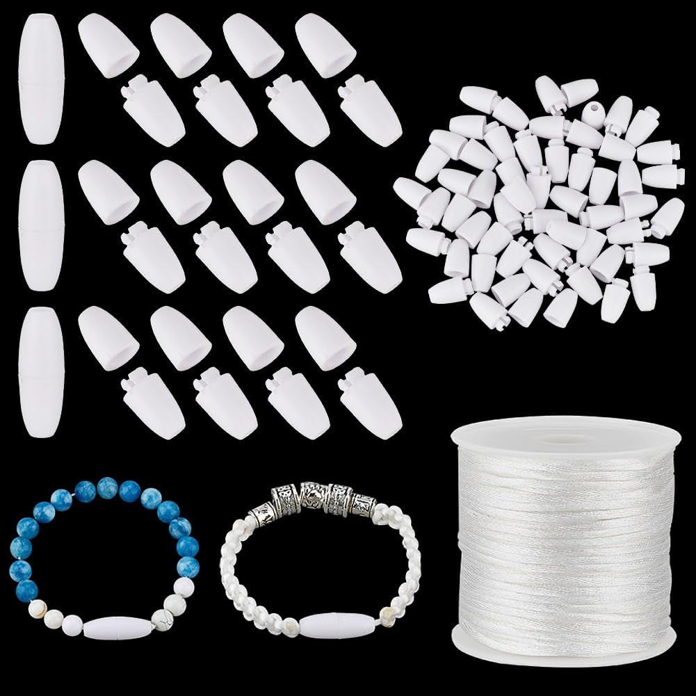 DIY Breakaway Clasps for Lanyard 24mm White Clasp Bead Barrel ...