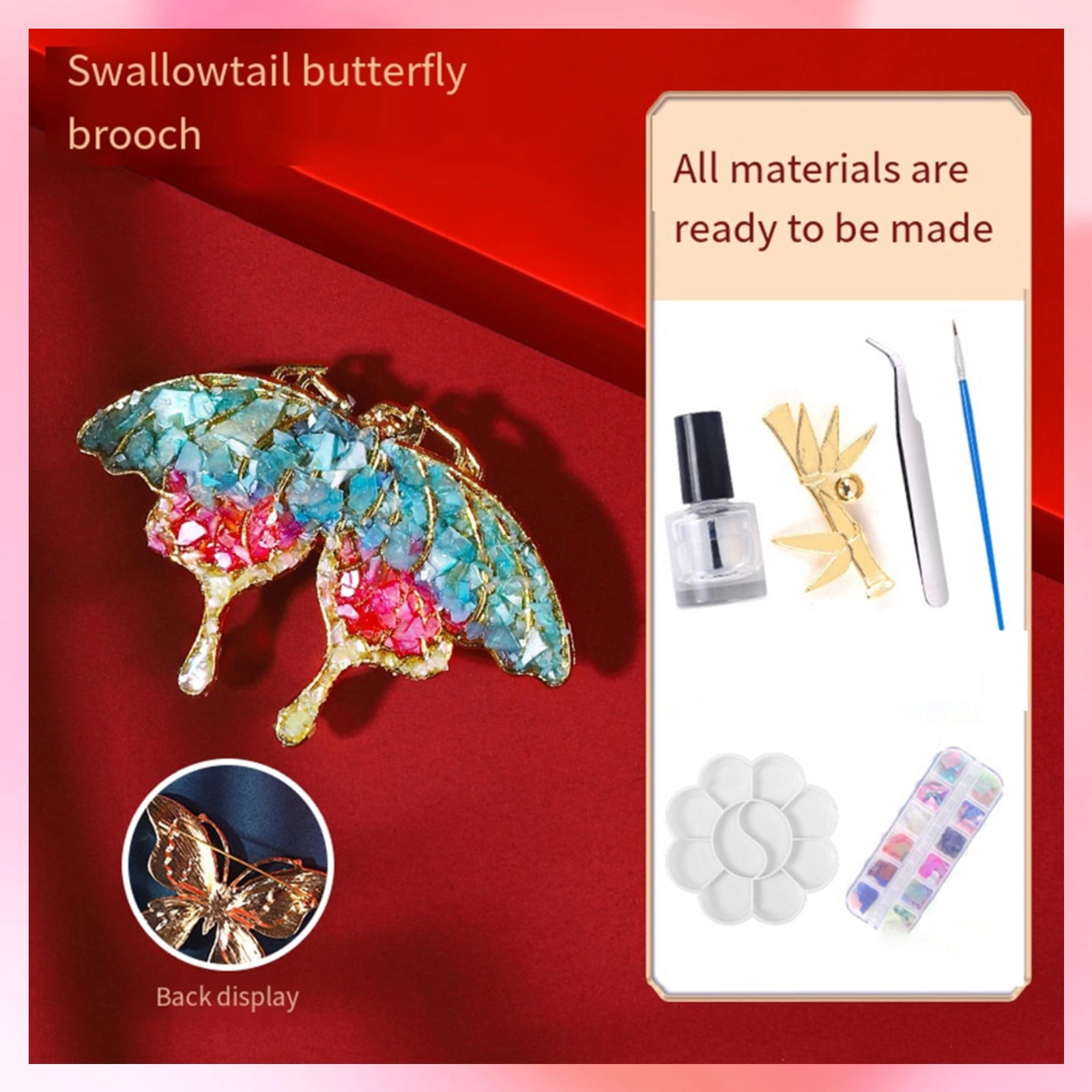 DIY Brooches and Pins for Women, "Dian Cui" Brooch DIY Material Kit ...