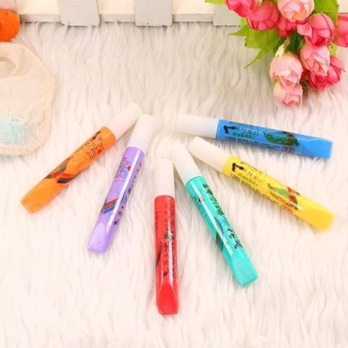 DIY Bubble Popcorn Drawing Pens (6 PCs),2024 Puffy Pen 3D Art,Magic ...