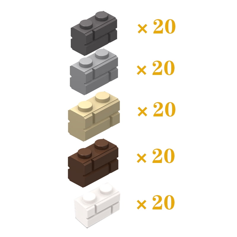 DIY Building Blocks Figures City Thick Wall Bricks Educational Creative ...