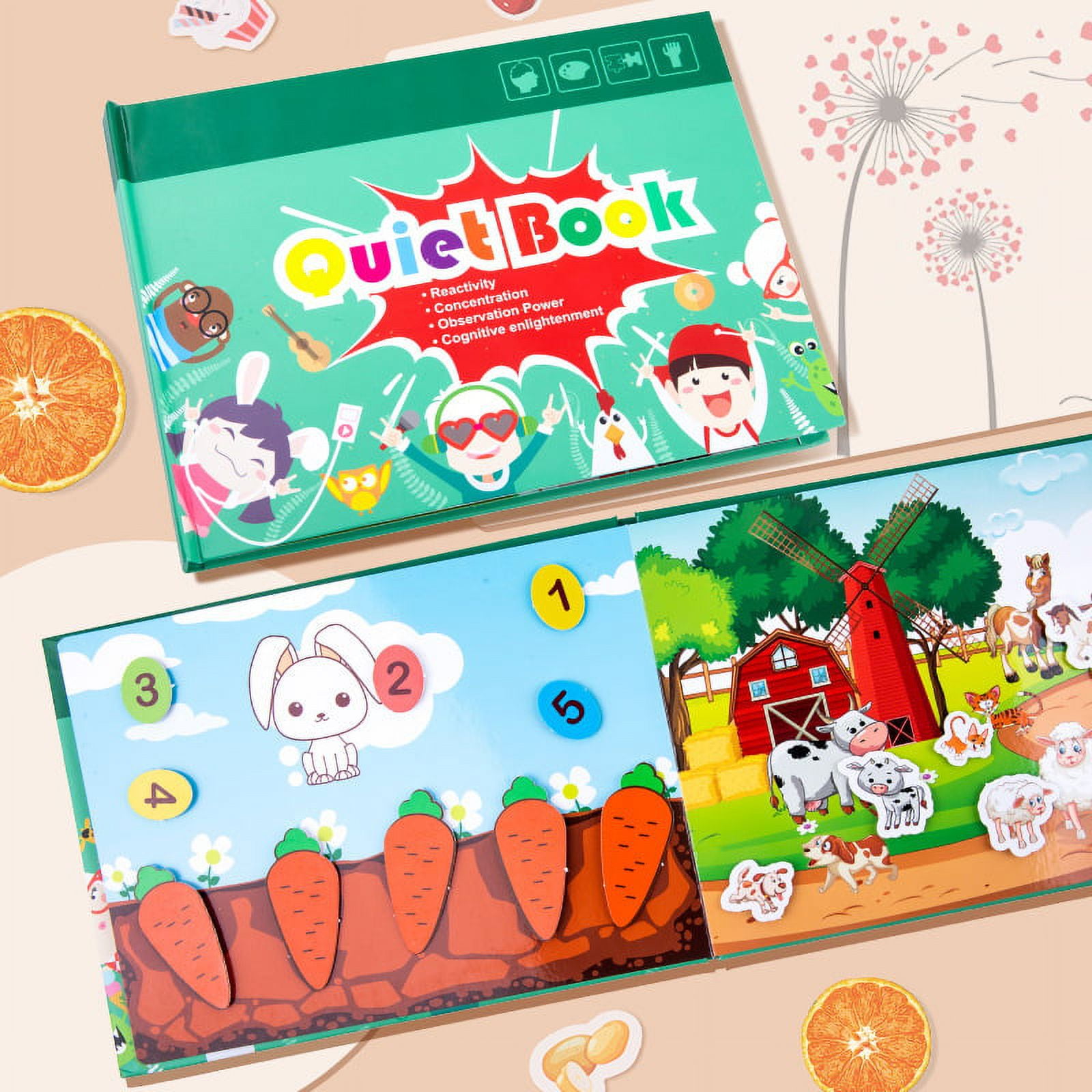 DIY Busy Book for Toddlers, Montessori Busy Book for Kids to Develop ...